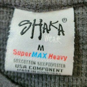 Shaka Wear | Shirts | Shaka Wear Men Long Sleeve Gray Logo Thermal Top ...